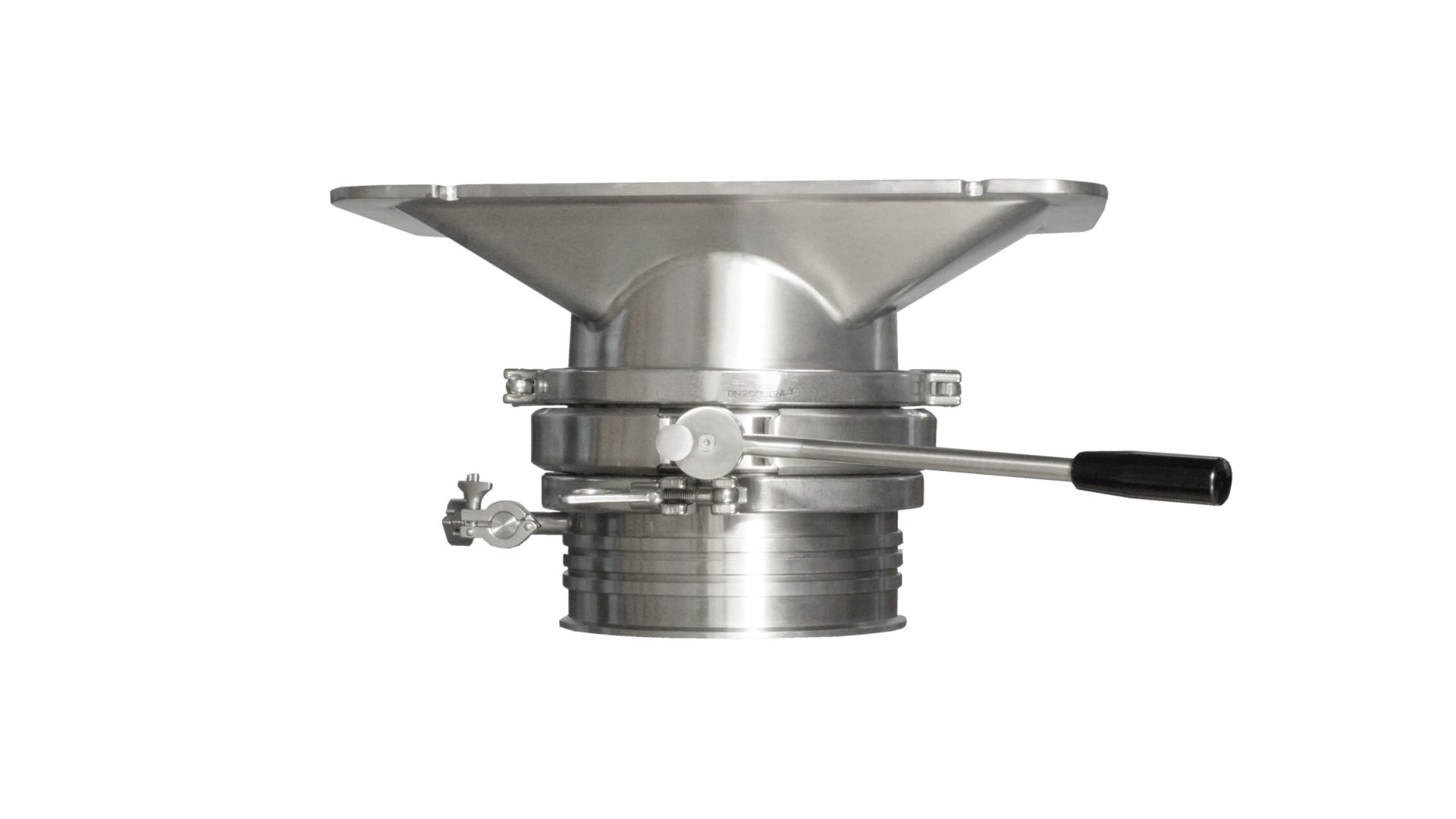 Contained Unloading System for a Rotating dryer trough a mill.